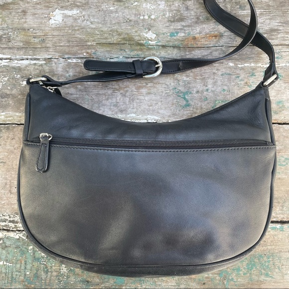 Giani Bernini | Bags | Giani Bernini Black Leather Shoulder Bag | Poshmark